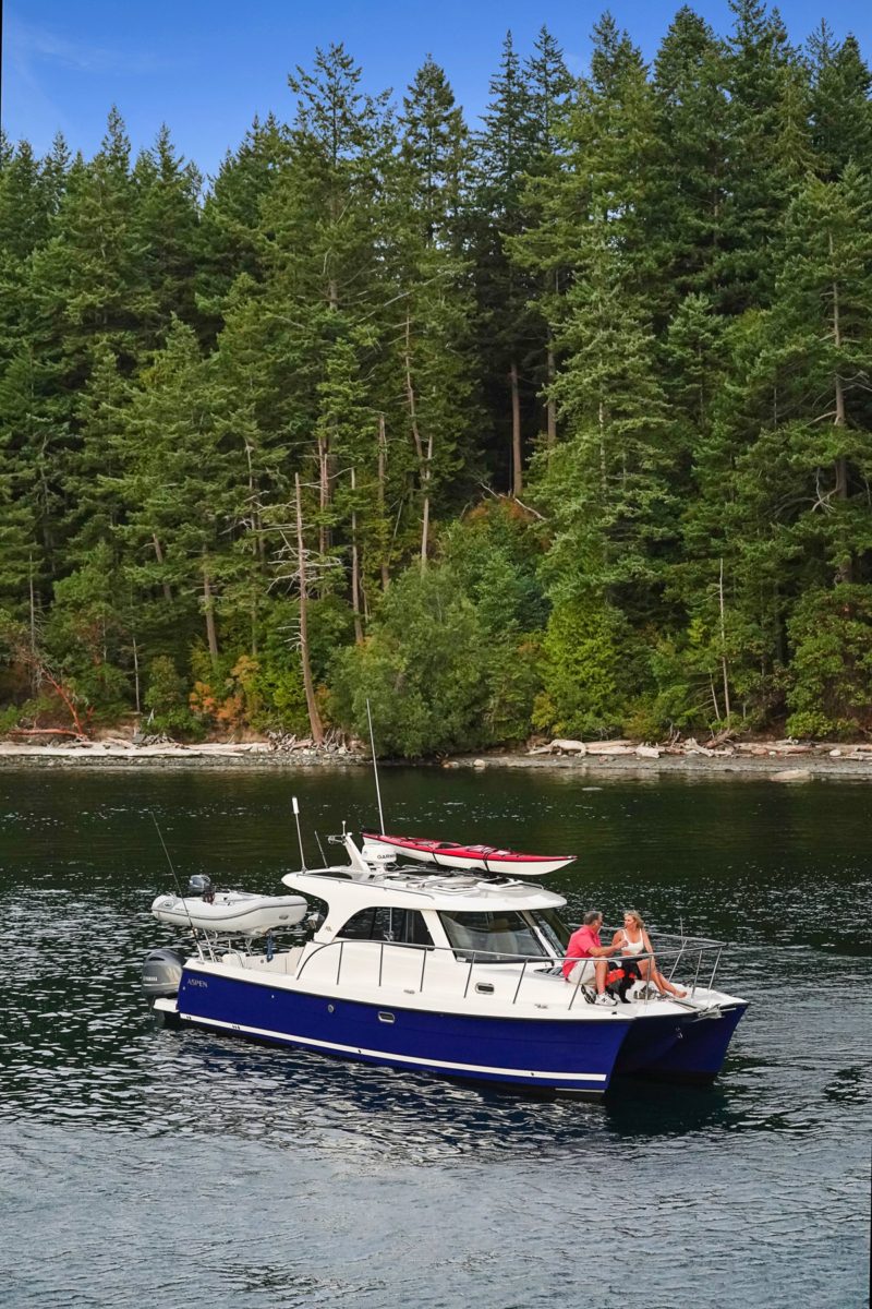 The Outboard-Powered Aspen C107 Power Catamaran