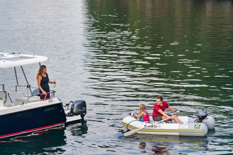 The Outboard-Powered Aspen C107 Power Catamaran