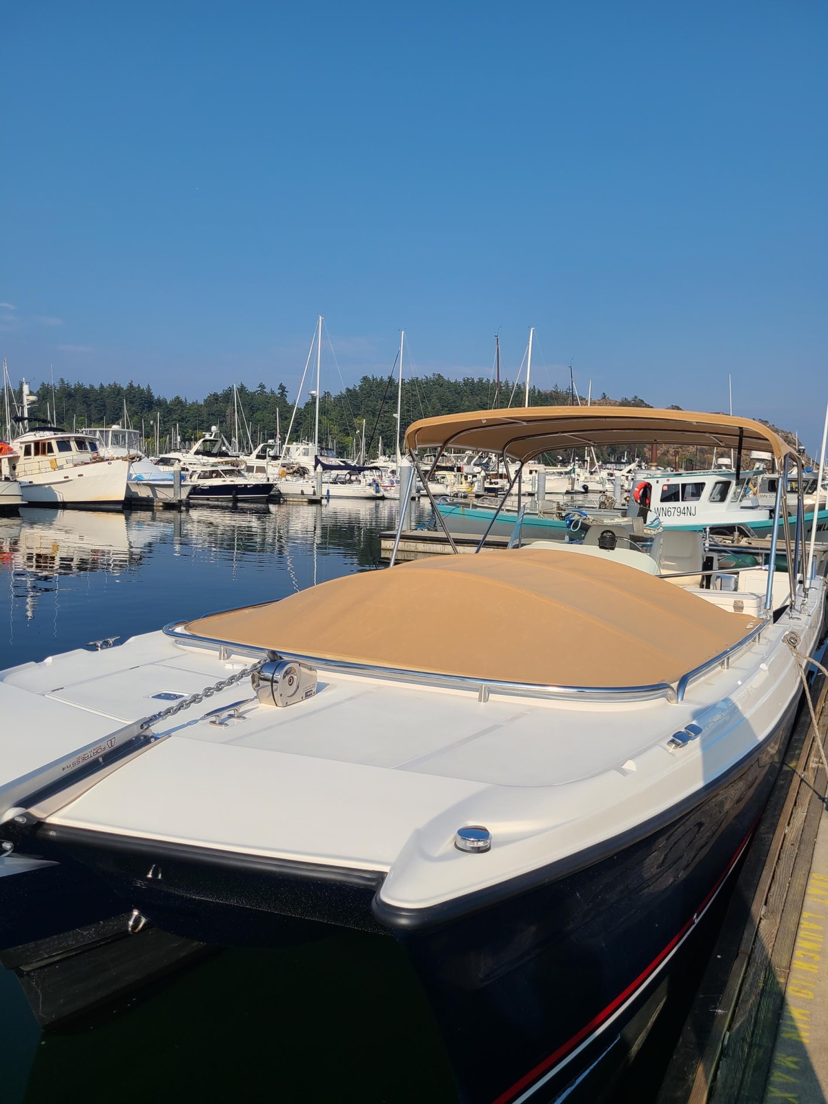 The Aspen L107 Power Catamaran Has Deck Space to Spare